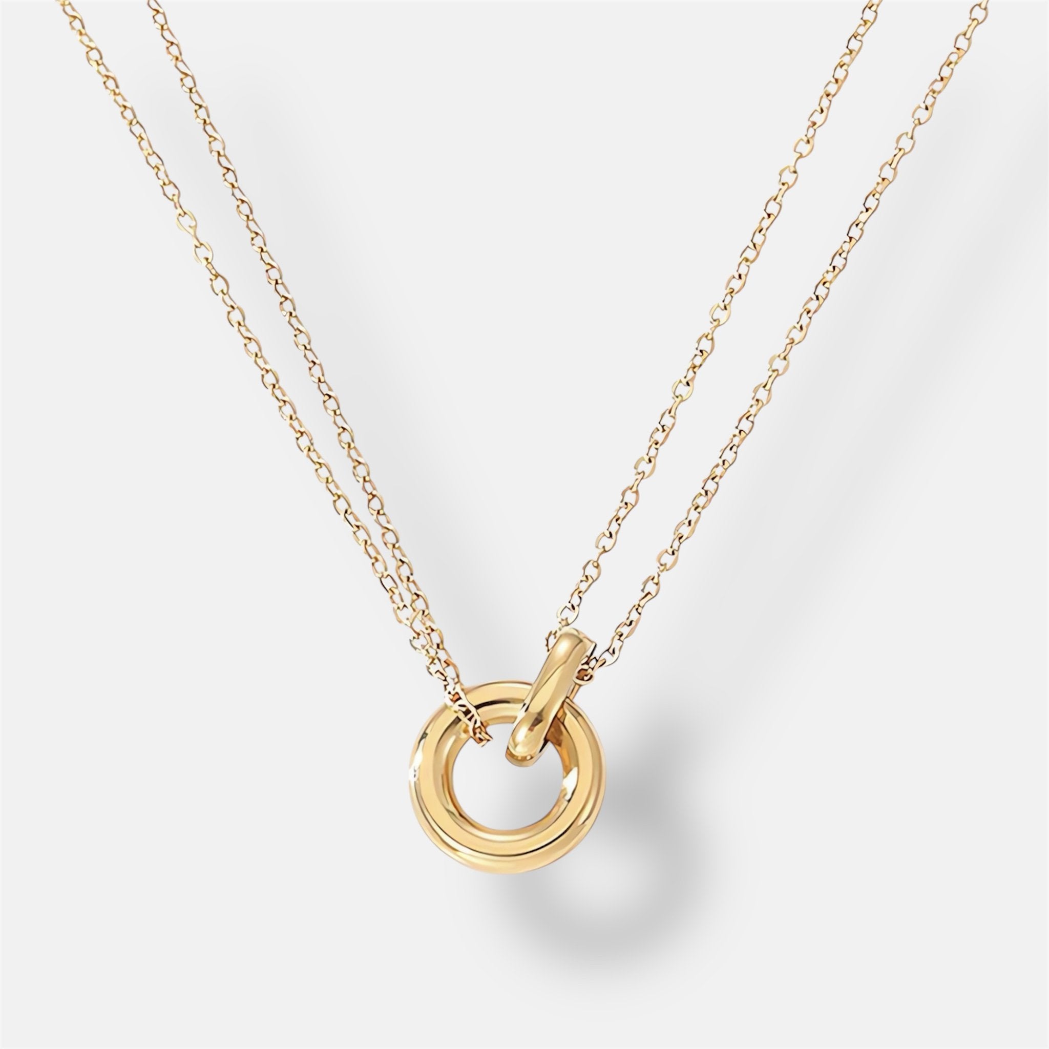 Gold Unity Ring Necklace – Olive & Co
